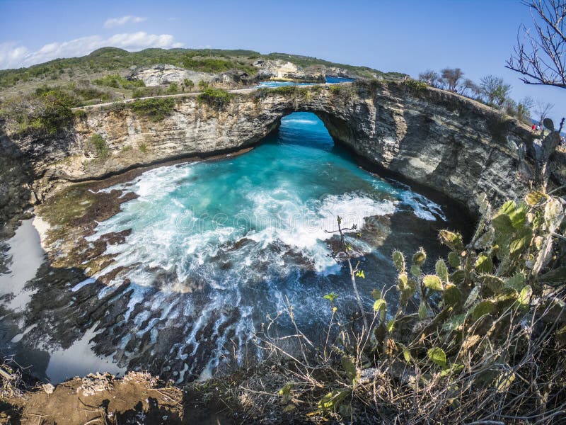 Big Pool in the Broken Beach Stock Photo - Image of amazing, arch ...