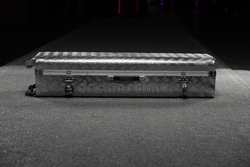 Big Portable Aluminum Tool Box Stock Image - Image of style, secure ...