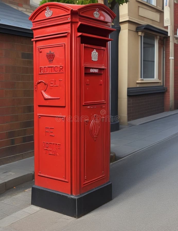 Big post box,generative ai stock illustration. Illustration of column ...