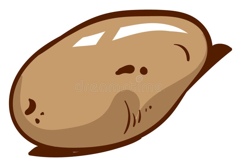 Sad Potato, Illustration, Vector Stock Vector - Illustration of vector ...