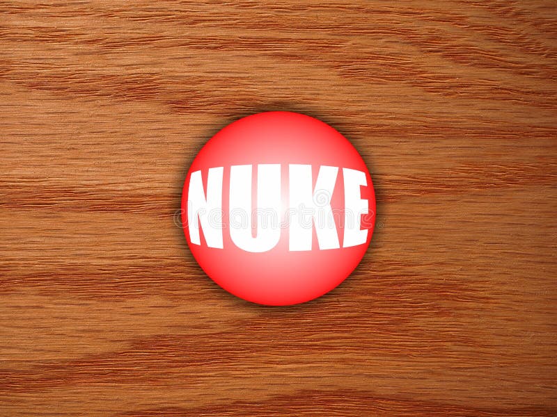 Nuclear Button on desk stock illustration. Illustration of korea ...