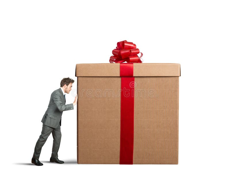 Big present stock photo. Image of show, give, hold, love - 34751346