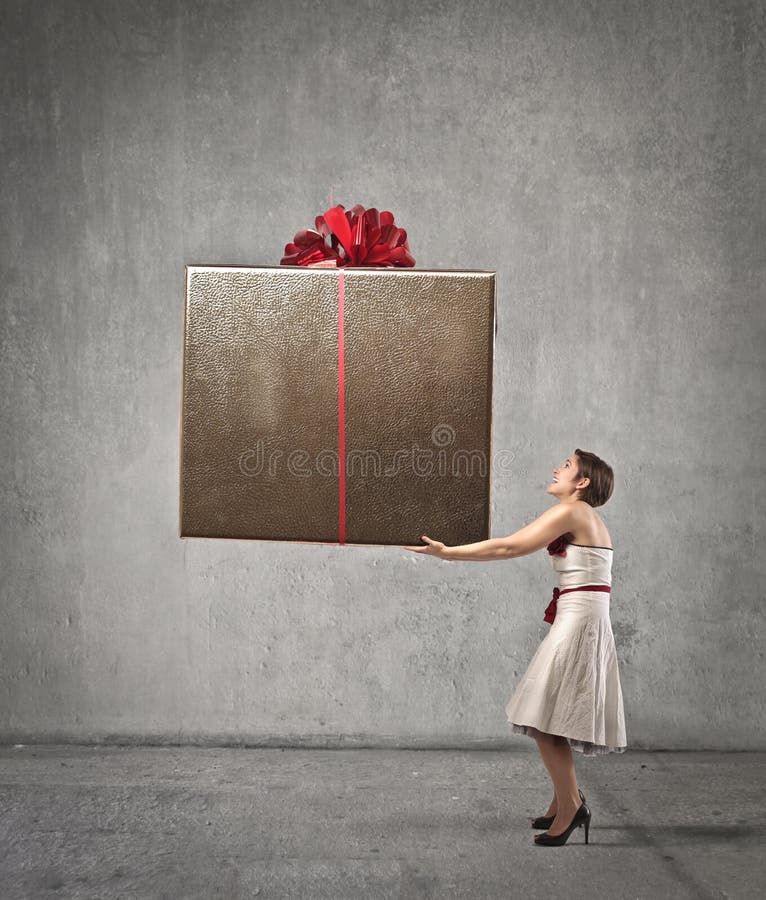 A Big Present for You stock image. Image of christmas - 27776803