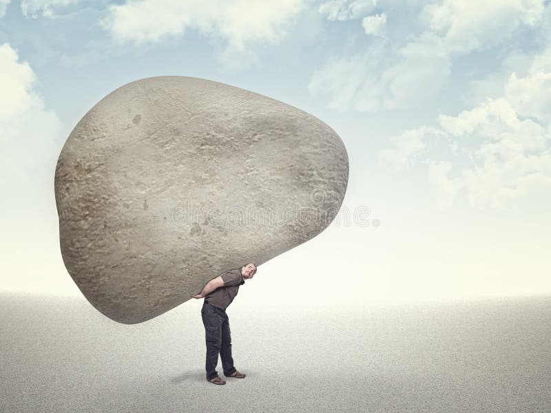 Big problem stock photo. Image of casual, carry, hold - 25873090