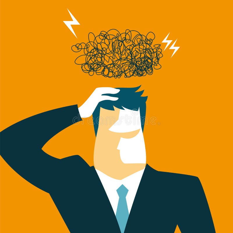 Big Problems in Business. Dark Clouds Stock Vector - Illustration of ...