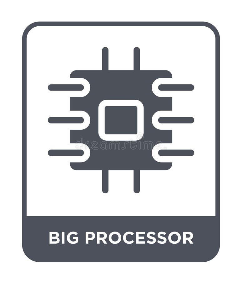 Processor Icon in Trendy Design Style. Processor Icon Isolated on White ...
