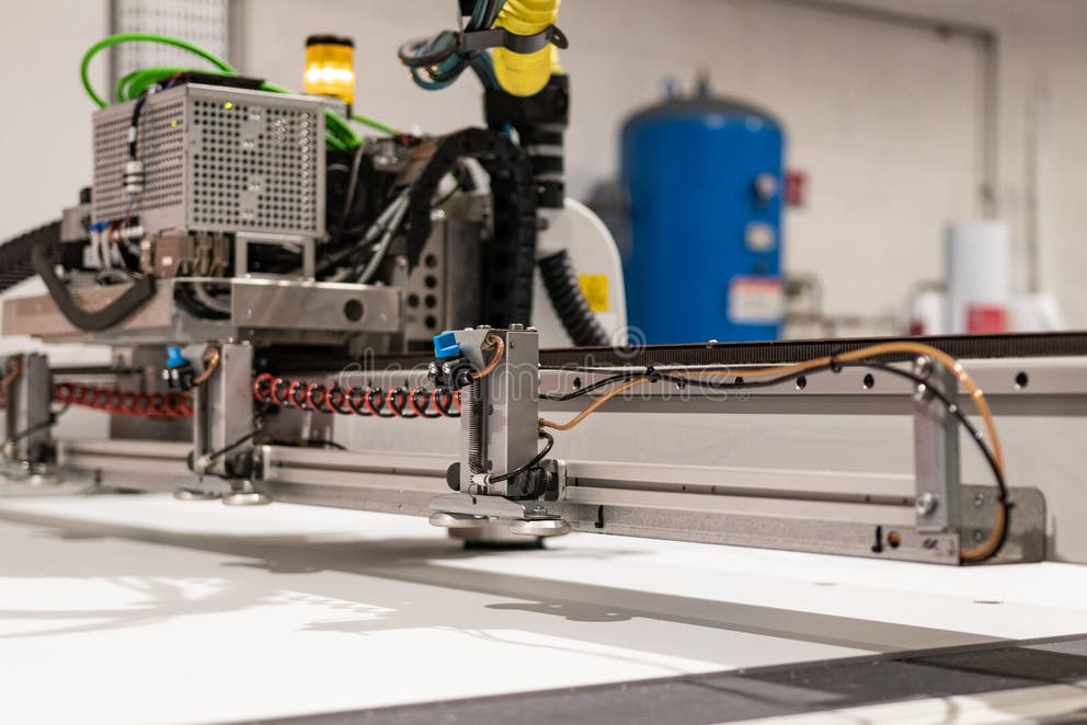 Big Professional Cnc Plotter, Processing a Large Scale Set of Foam ...