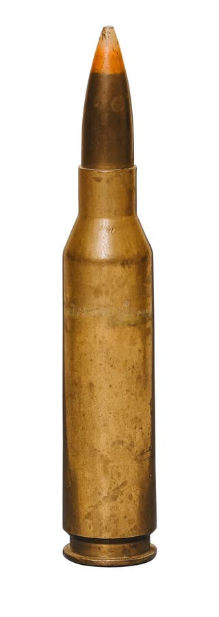 Big Projectile for Cannon, Isolated on White Stock Image - Image of ...