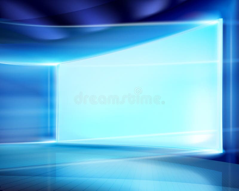 Big Led Screen. Vector Illustration. Stock Vector - Illustration of ...