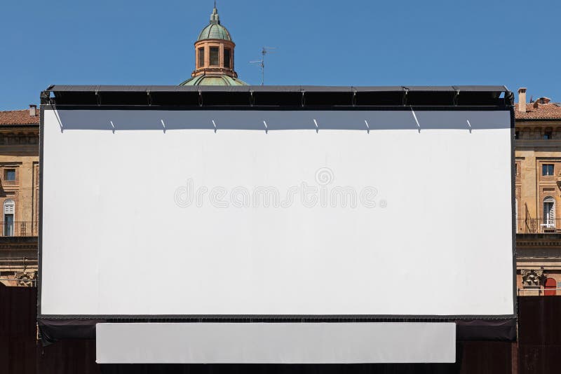 Large Projector Screen stock image. Image of display - 159924475