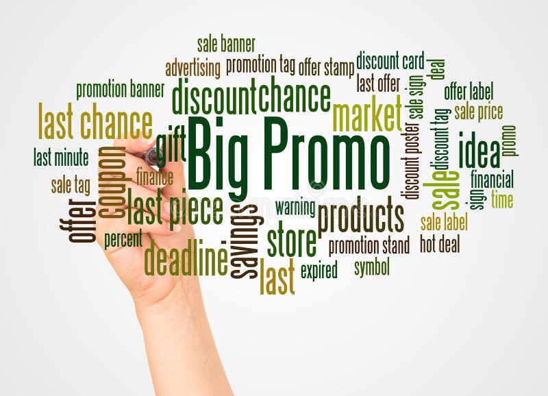 Promo Word on Stage Showing Sale Stock Illustration - Illustration of ...