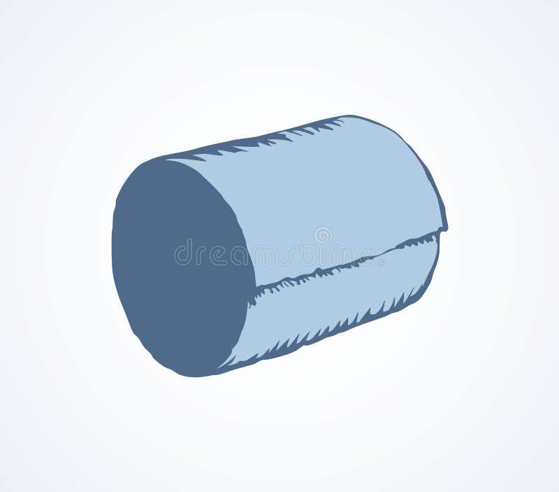 Toilet Paper. Vector Drawing Stock Vector - Illustration of doodle ...