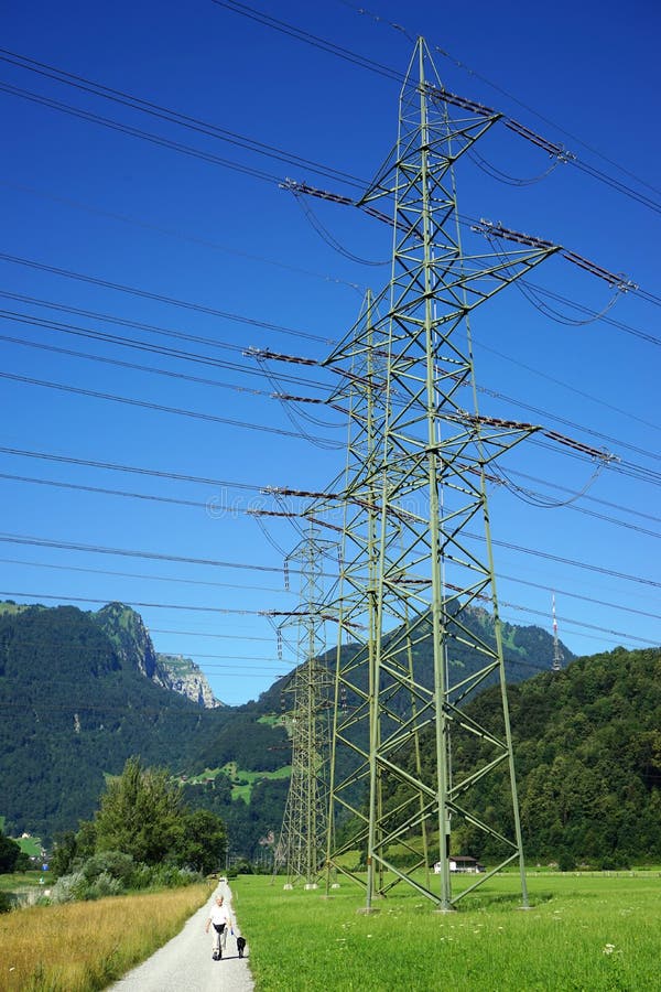 Big pylon and wire stock image. Image of wire, pylon - 76965859