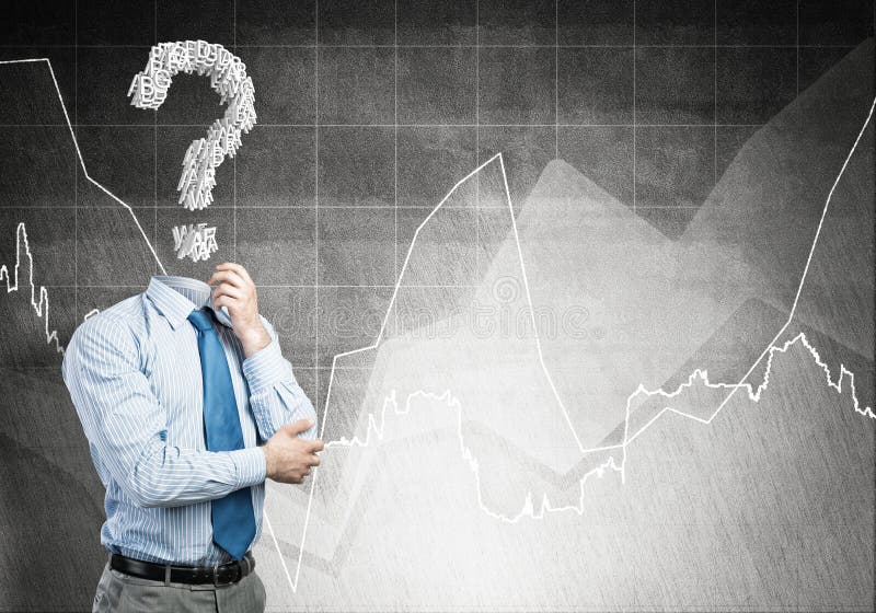 Big question in his head stock photo. Image of pensive - 88797620