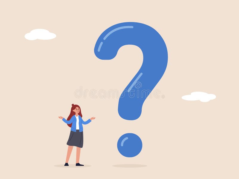 Big Question Mark Concept. Big Problem To Solve or Finding Solution ...