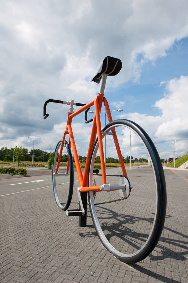 Big bike at the street stock image. Image of netherlands - 30121237