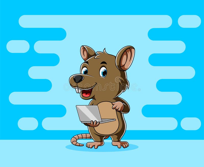 Rat Holding Laptop Stock Illustrations – 7 Rat Holding Laptop Stock ...