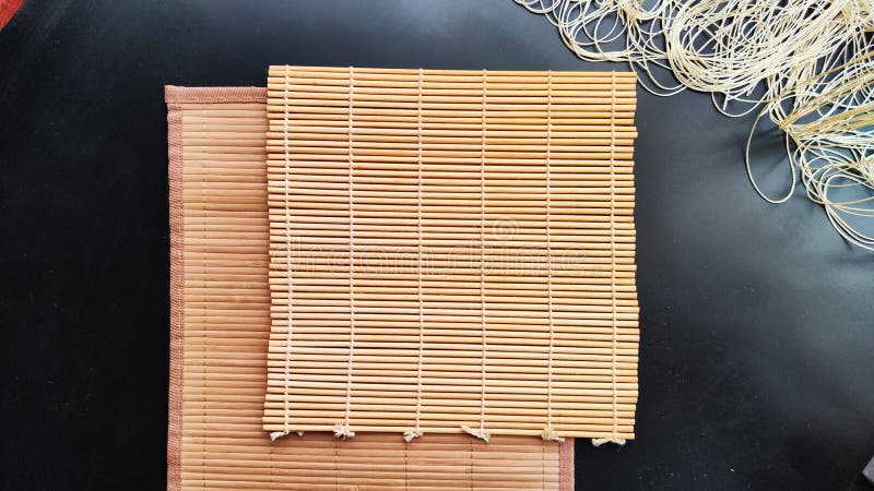 Big Rectangular and Small Square Asian Bamboo Mats and Napkins from ...