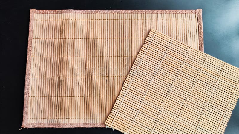 Big Rectangular and Small Square Asian Bamboo Mats and Napkins from ...