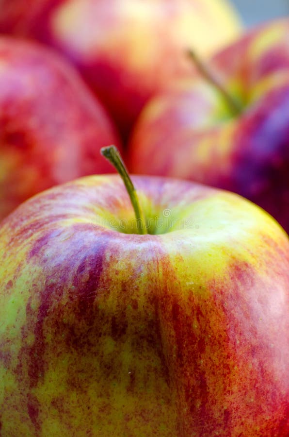 Big red apple on the table stock image. Image of diet - 83132457