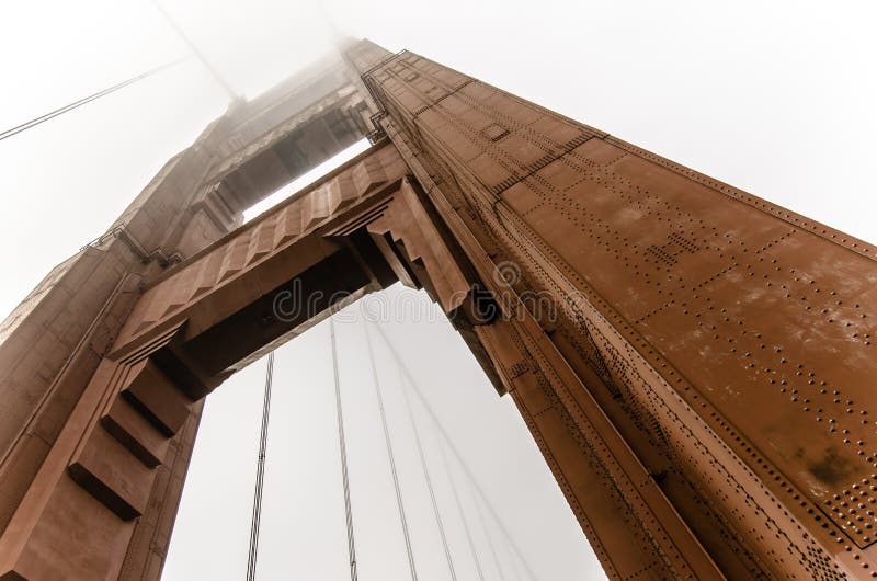 Big Red Bridge: the Golden Gate Stock Image - Image of bridge, famous ...