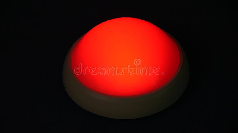 The Big Red Button Blinks when Pressed Stock Footage - Video of color ...