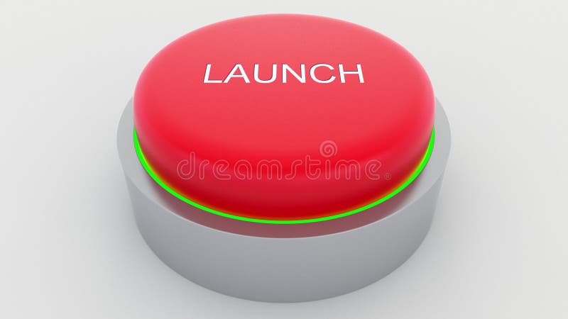 Launch button stock illustration. Illustration of hurl - 8587957