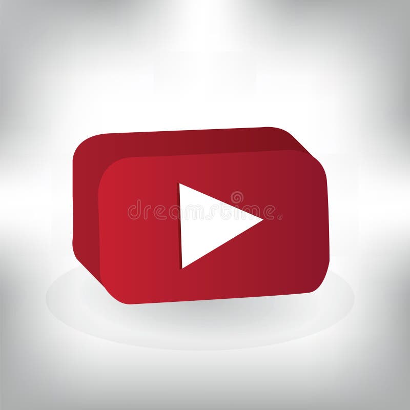 Big Red Button with a Start Sign, Vector Illustration Stock Vector ...