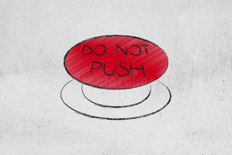 Big Red Do Not Push Button Stock Illustrations – 6 Big Red Do Not Push ...