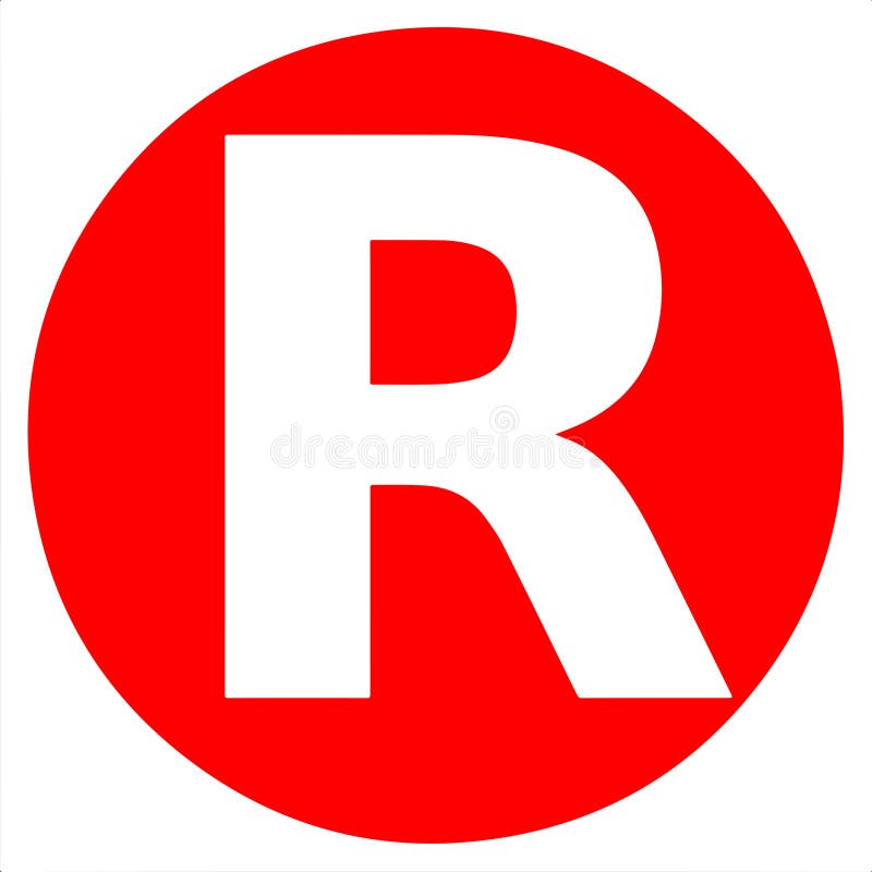 Big Red Dot Letters and Numbers Stock Illustration - Illustration of ...