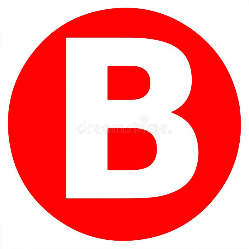 Big Red Dot Letters and Numbers Stock Illustration - Illustration of ...