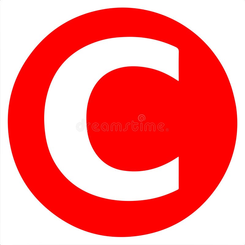 Big Red Dot Letters and Numbers Stock Illustration - Illustration of ...