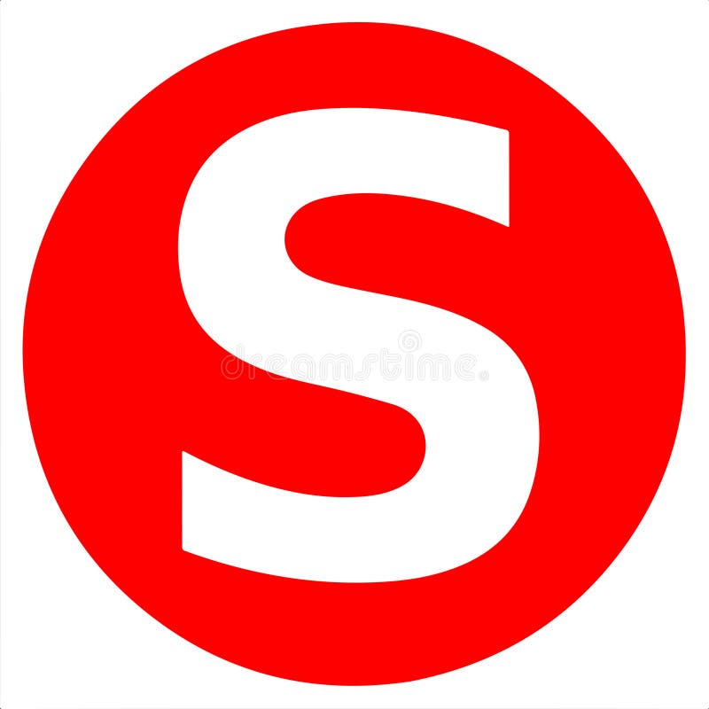 Big Red Dot Letters and Numbers Stock Illustration - Illustration of ...