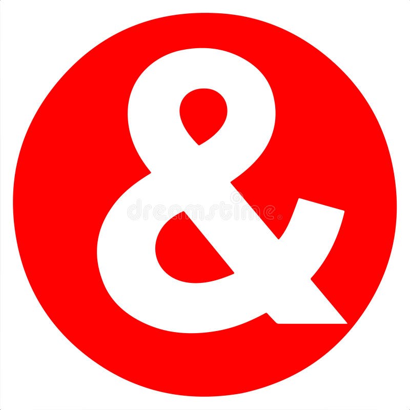 Big Red Dot Letters and Numbers Stock Illustration - Illustration of ...