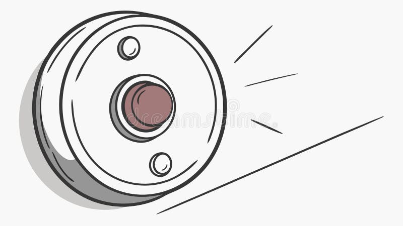 A Big Red Emergency Button or a Game Show Buzzer Icon, Vector Design ...