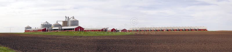 Big Red Farm stock photo. Image of agricultural, construction - 30976500