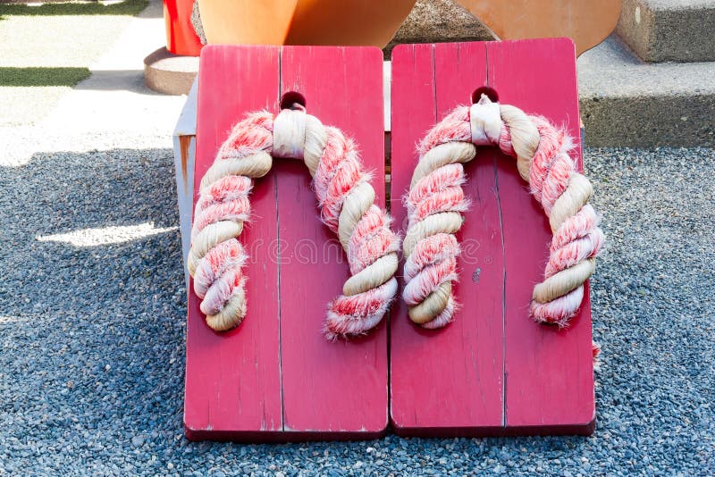 Big red geta stock photo. Image of komitake, japan, worship - 30577750