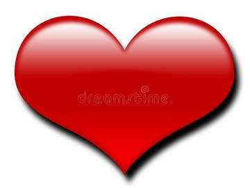 Big Red Heart stock illustration. Illustration of generated - 102869