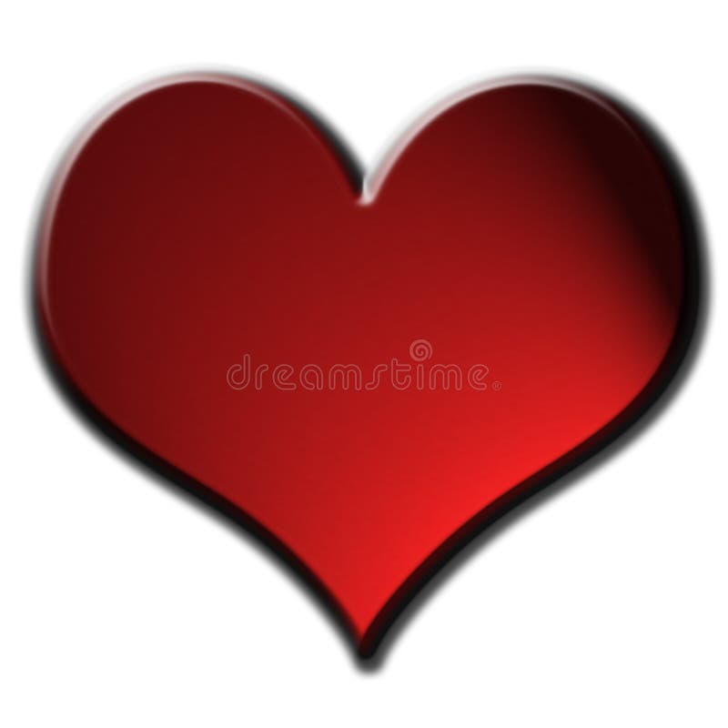 Big Red Heart stock illustration. Illustration of love - 3975605