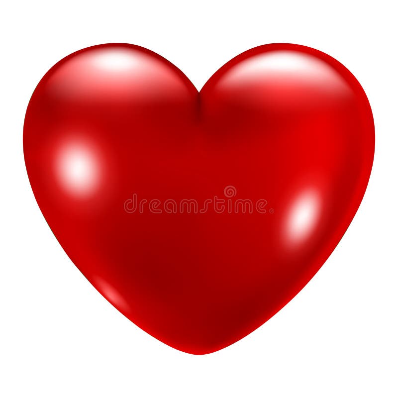 Big Red Heart Stock Vector - Image: 48606859