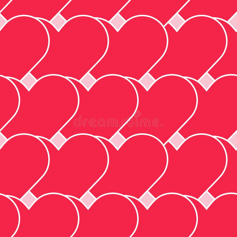Big Red Heart Seamless Pattern for Textile Design, Wrapping Paper ...