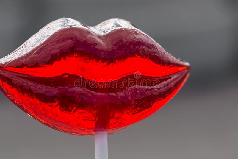 Big Red Lollipop on a Stick Stock Photo - Image of celebration, hard ...