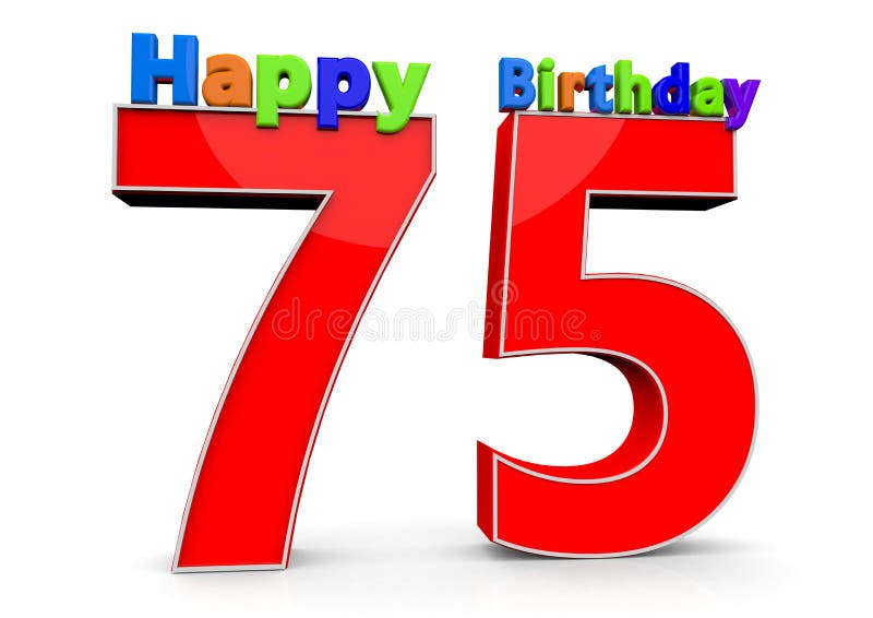 Seventy Fifth Birthday Anniversary Cake Stock Illustrations – 15 ...
