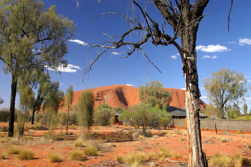Big red rock in Australia editorial photo. Image of orange - 12563356