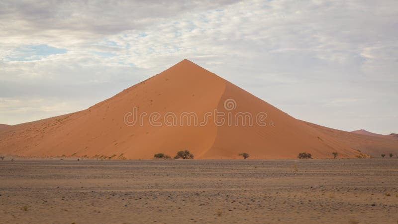 Big Red Sand Dune in Sossusvlei the Desert of Namibia Stock Photo ...