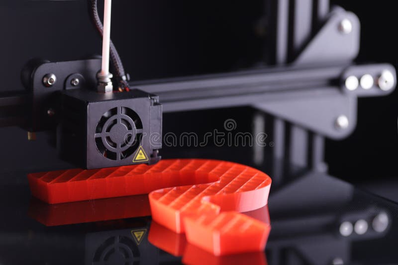 3d Print of Printer Printing Symbol Logo Technology Future Concept ...