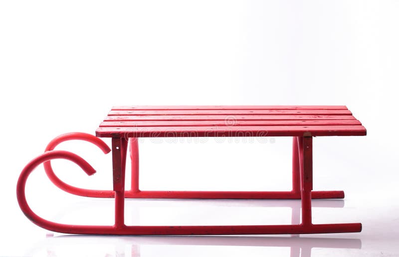 Big red sledge stock photo. Image of christmas, sled - 22186616