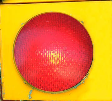Big Red Stop Light stock image. Image of signals, stop - 4123875