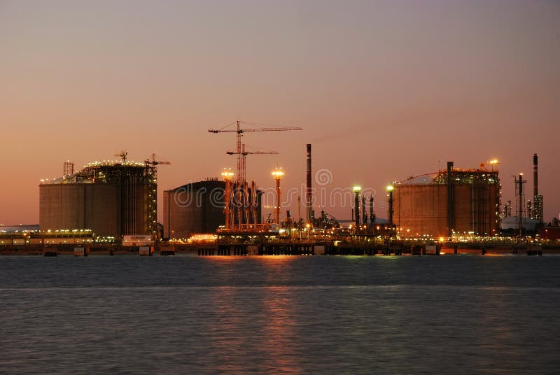 Big Refinery - Oil and Gas Factory. Stock Image - Image of equipment ...