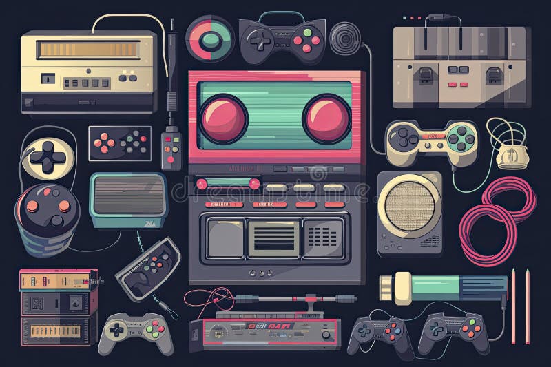 A Big Retro Set of the 90s, 80s. Guy Dancing and Games, Cassette ...